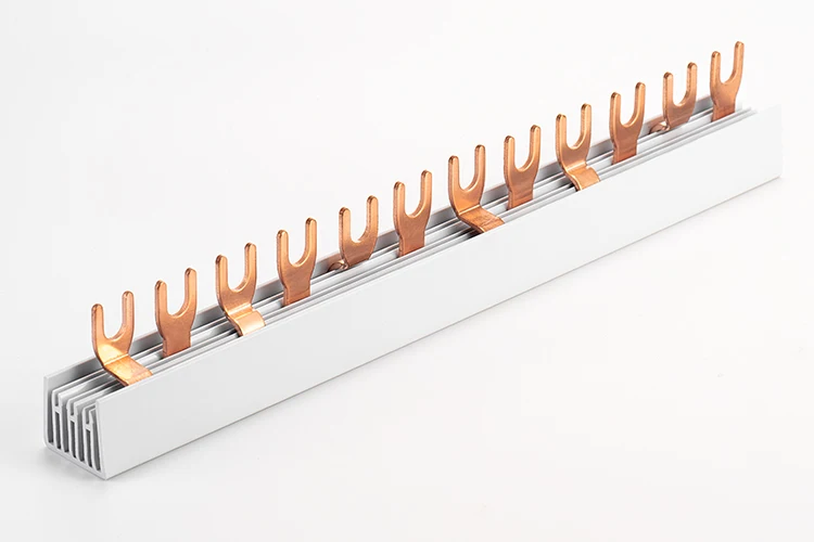 Customized Insulated Comb Fork Type Earth Electric Copper Bus Bar - Buy ...