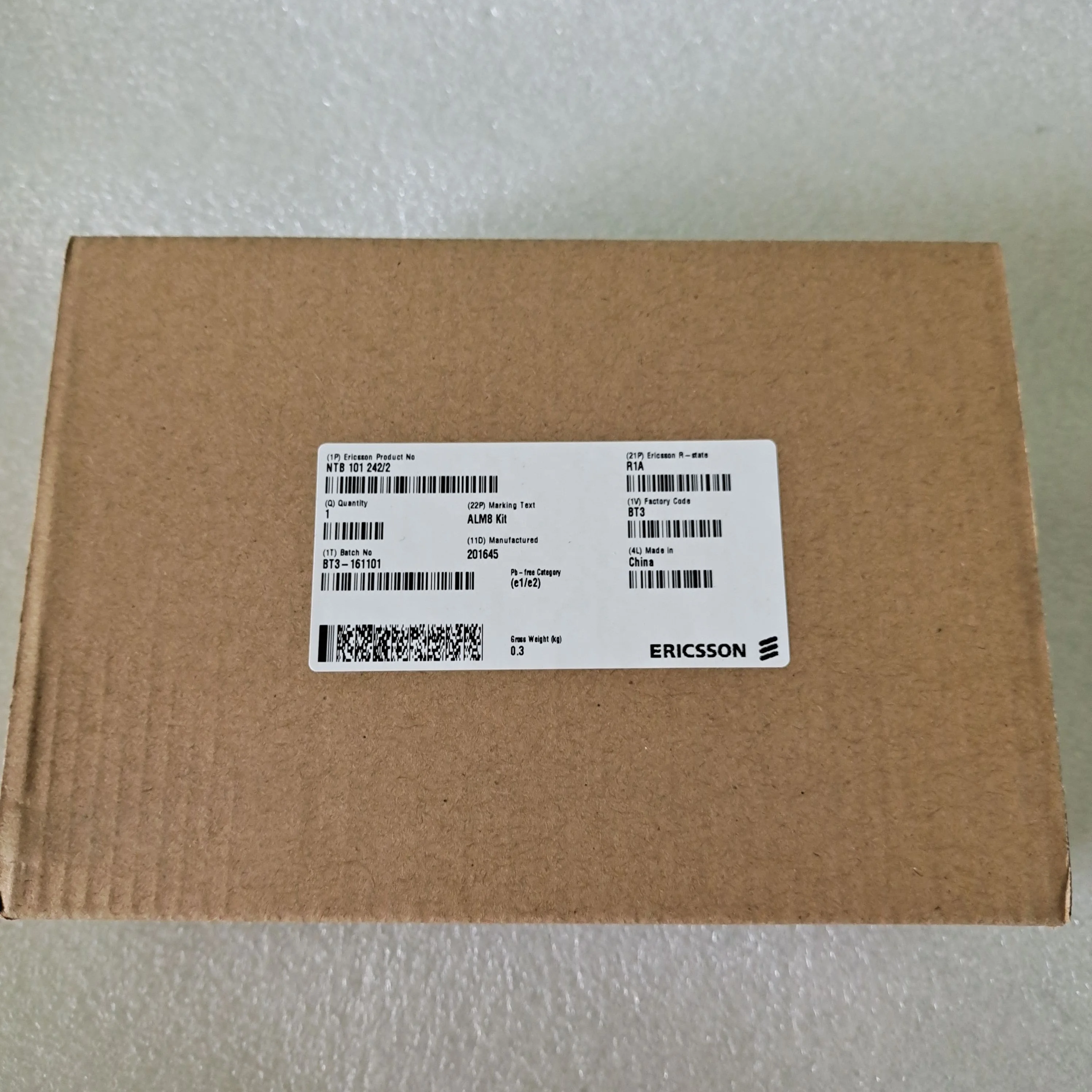 Ericsson NTB 101 242/2 OVP Kit with 8 Ext Alarm for SAU 02 01