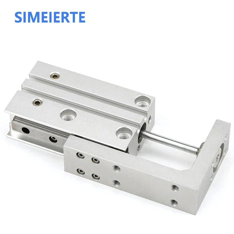 Simeierte Type Precision Pneumatic Cylinder Linear Side Rail Guide Rod ...