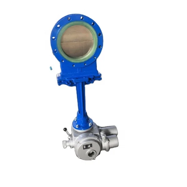 Motorized Slide Gate Valve Stainless Steel304 ANSI Flange Intelligent ...