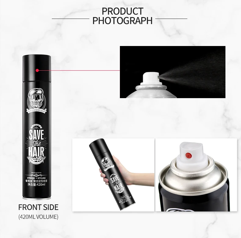 Vetes Retro Styling Hair Spray - Strong Hold & Alcohol-free