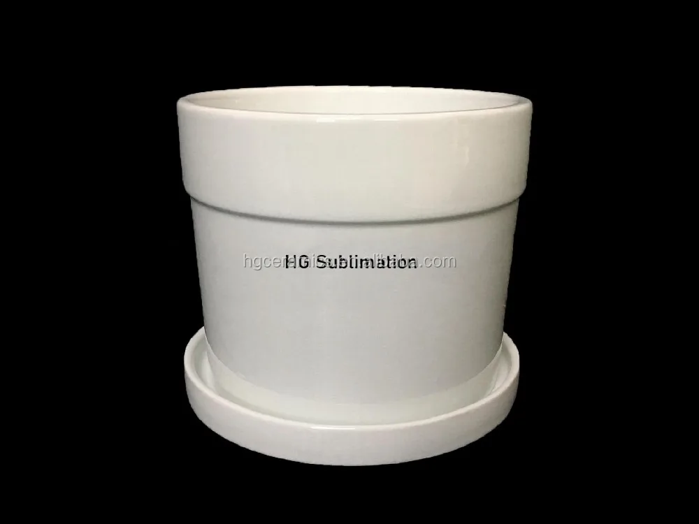 Sublimation Flower Pot - Ceramic Pot with American Style