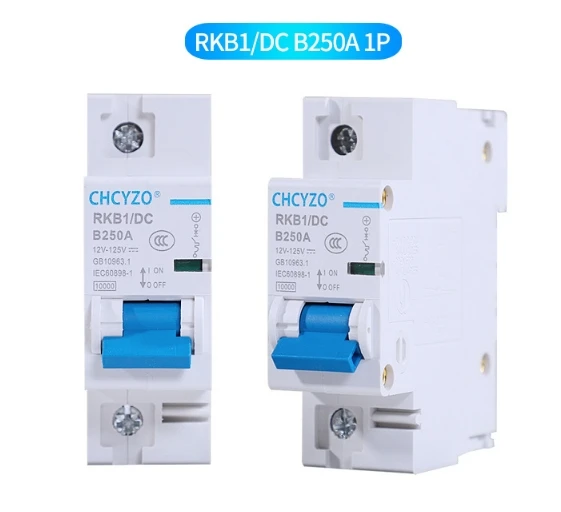 CHCYZO DC MCB 10KA 1P 2P 12V-125V for Electric Vehicles