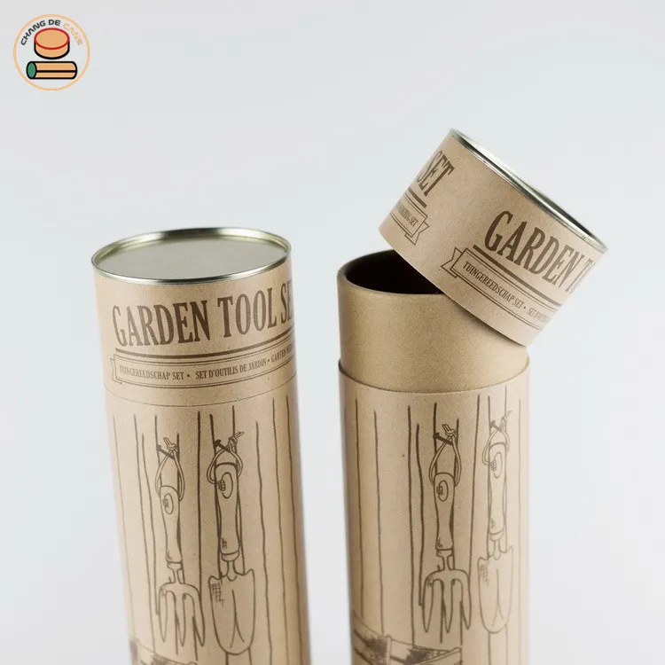 Push Up Mailing Tube Kraft Cardboard Tube Lids Garden Tool Set Kraft ...