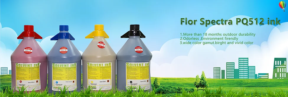 Flora Original Tinta Solvente Para Impresora Con Spectra Polaris 512 ...