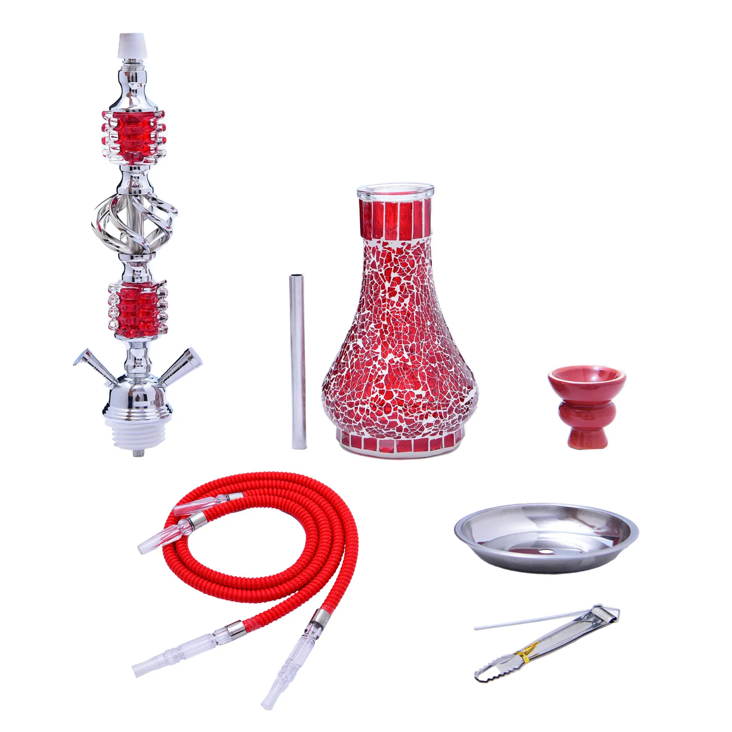 Modern Style Complete Hookah Set with Eco-Friendly Accessories