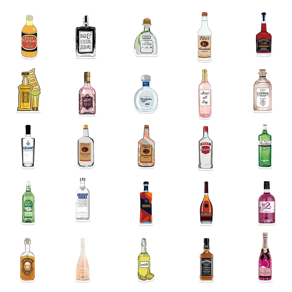 Custom Wine Label By Manufacturer Transfer Printing Metal Sticker ...