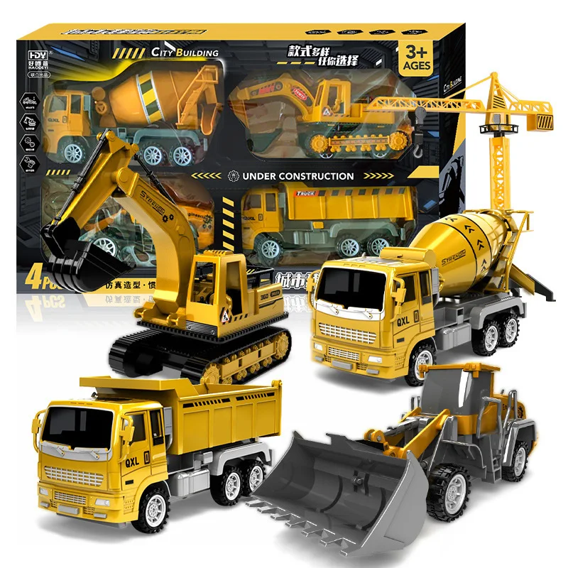 Joint Movable Large Inertia Engineering Vehicle Model Set Children's ...