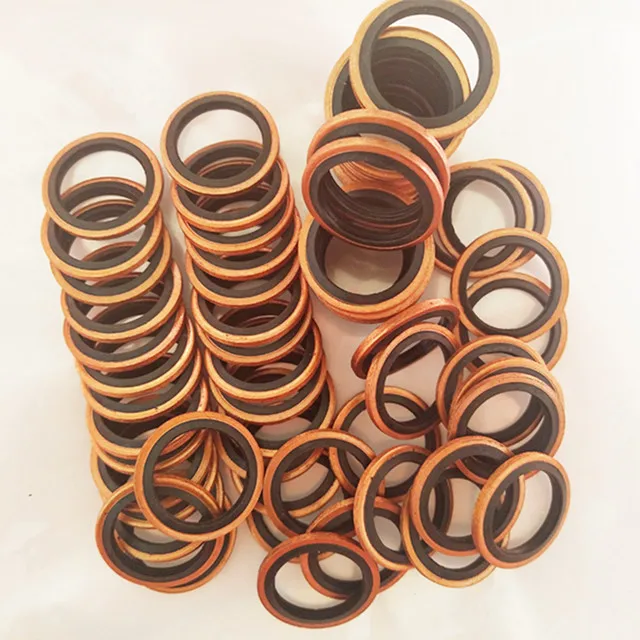 Brass Hydraulic Bonded Rubber USit Seal Washer with Zinc Plated Finish ...