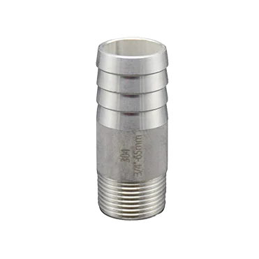 Stainless Steel JIS B2302 Pipe Fitting, Flexible Male Round Hose Nipple ...