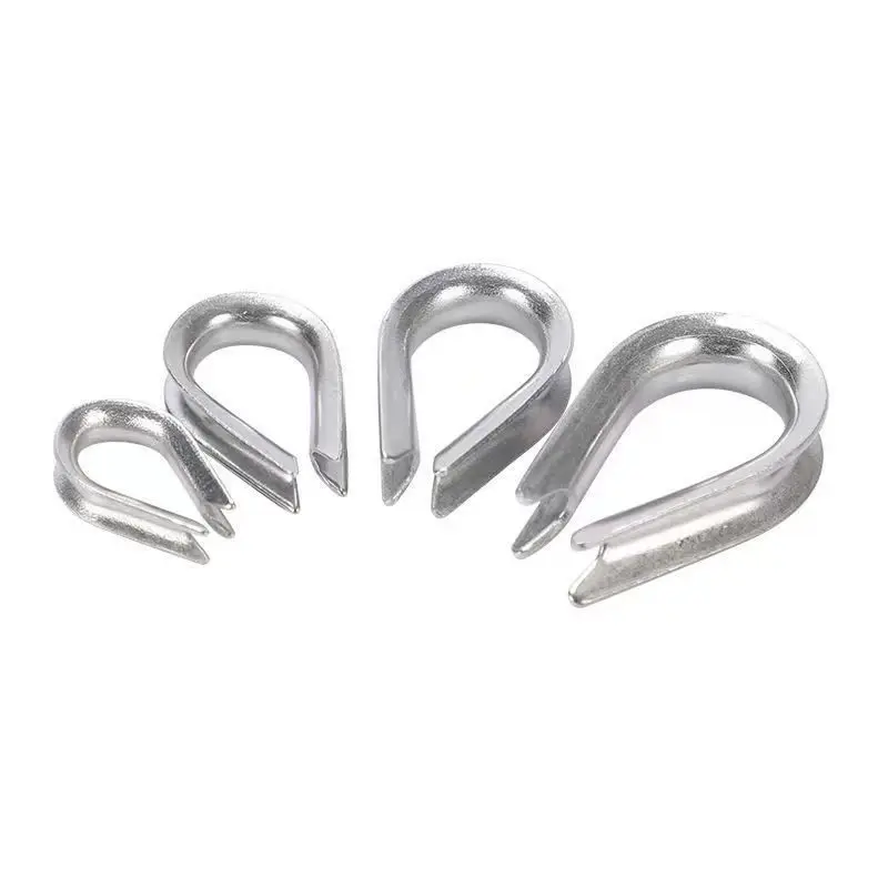 304 Stainless Steel Wire Rope Ring Protective Sleeve Triangle Ring ...