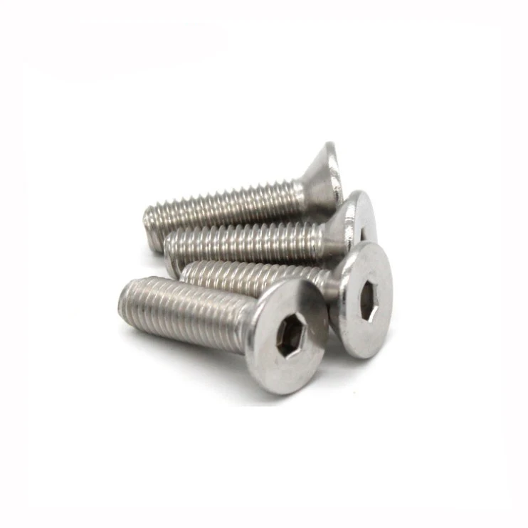 Screw Flat Flared Head with Hex Socket Bolt M5x12 for Heavy Industry