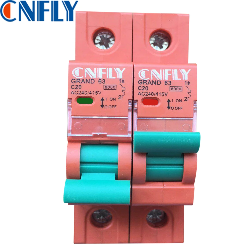 Ce Iso9001 Factory Orange 16a 20a 25a 32a 40a 63a Mini Circuit Breakers ...