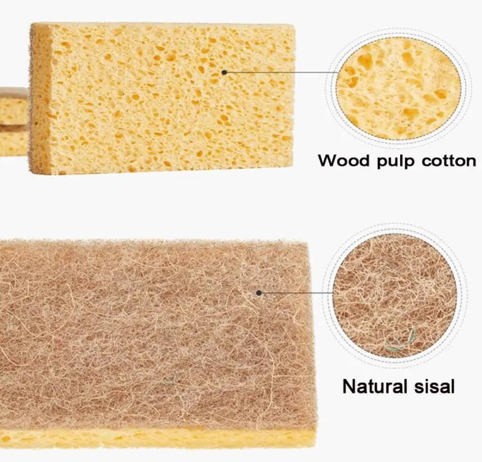 Natural Eco-friendly Cellulose Sponge Block For Kitchen Cleaning - Buy ...
