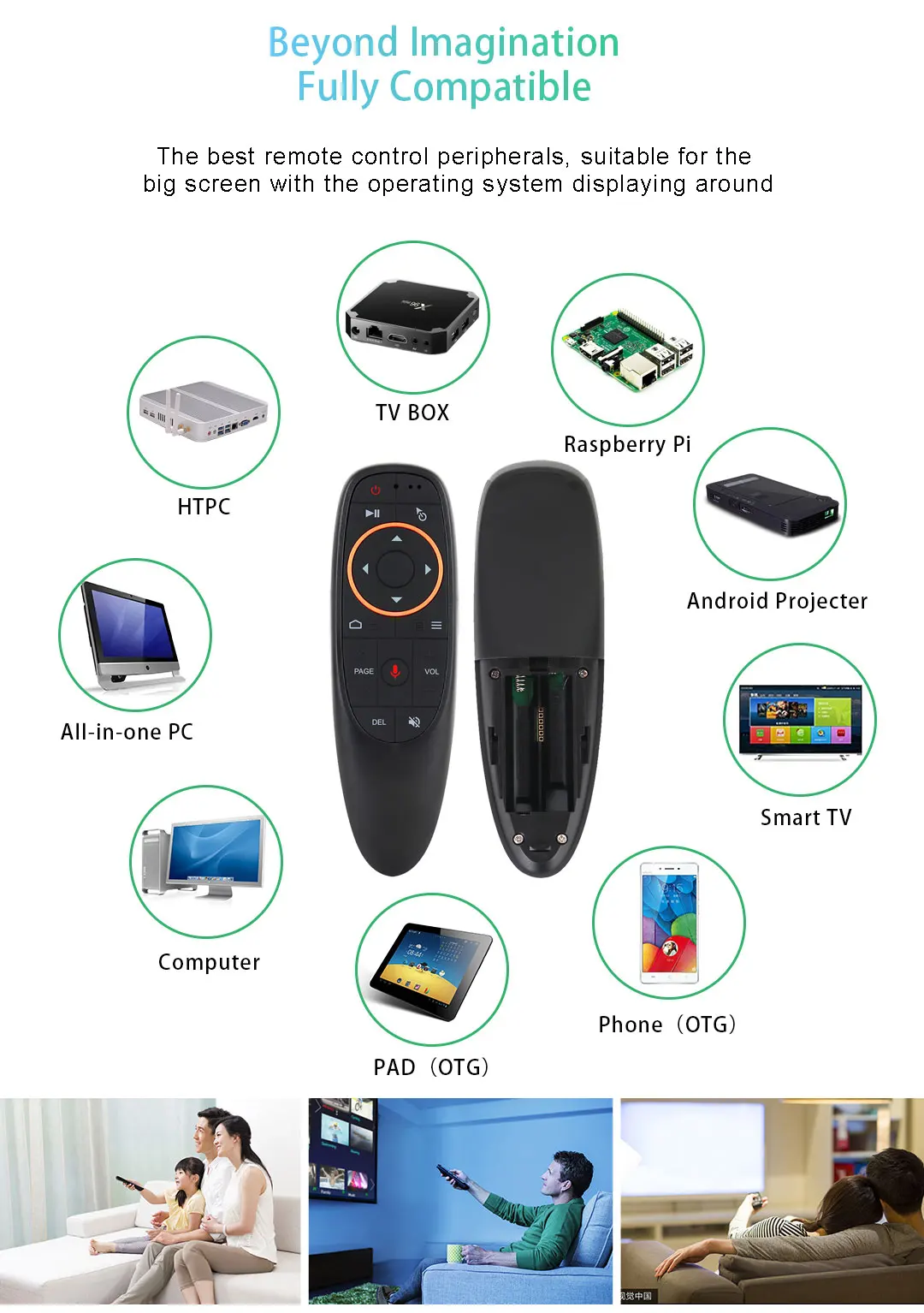 G10S Universal Remote Control - Voice Function & Air Mouse