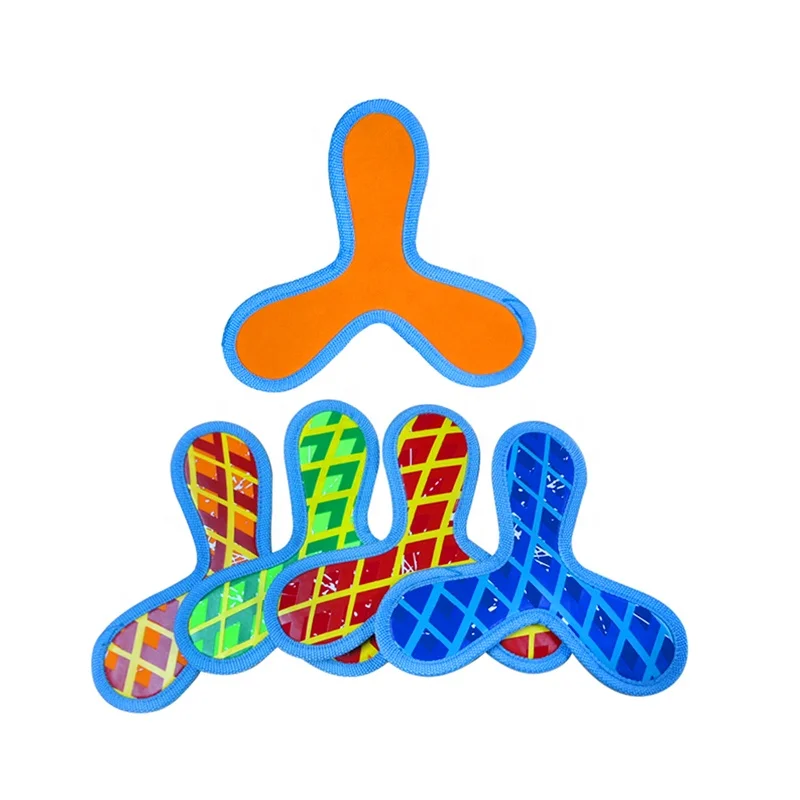 Colorful Fabric Foam Triangle Shape Boomerang Flying Outdoor Toys - Buy ...