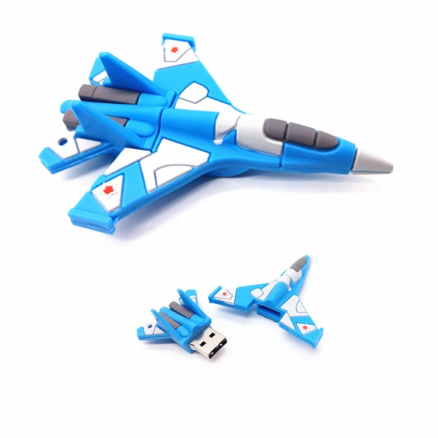 Rubber Soft PVC 3D Helicopter Plane USB Flash Drive