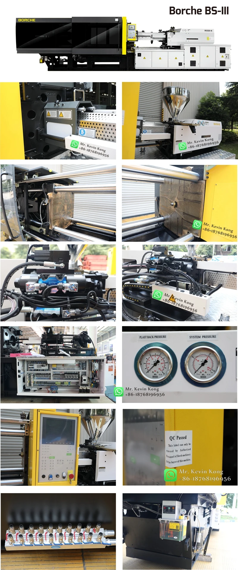 Borche Bs2400 2400 Ton 3000 Ton Cheap Injection Moulding Molding ...