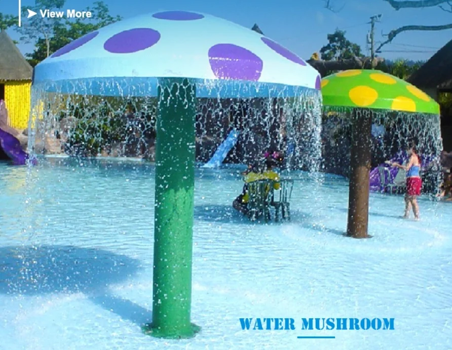 Fun and Safety at Water Park Swimming Pool - Children's Play Mushroom ...
