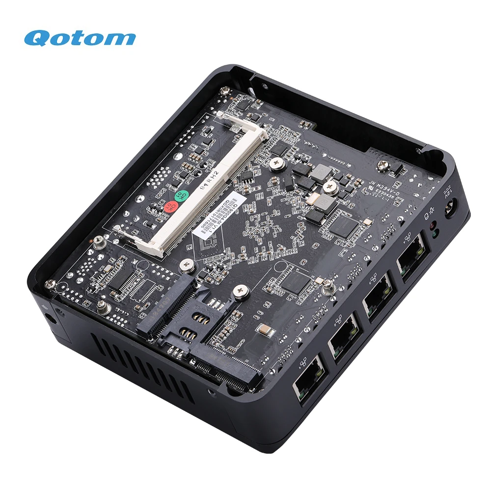 Qotom 4 LAN Mini PC Router Firewall - Ideal for Home Office