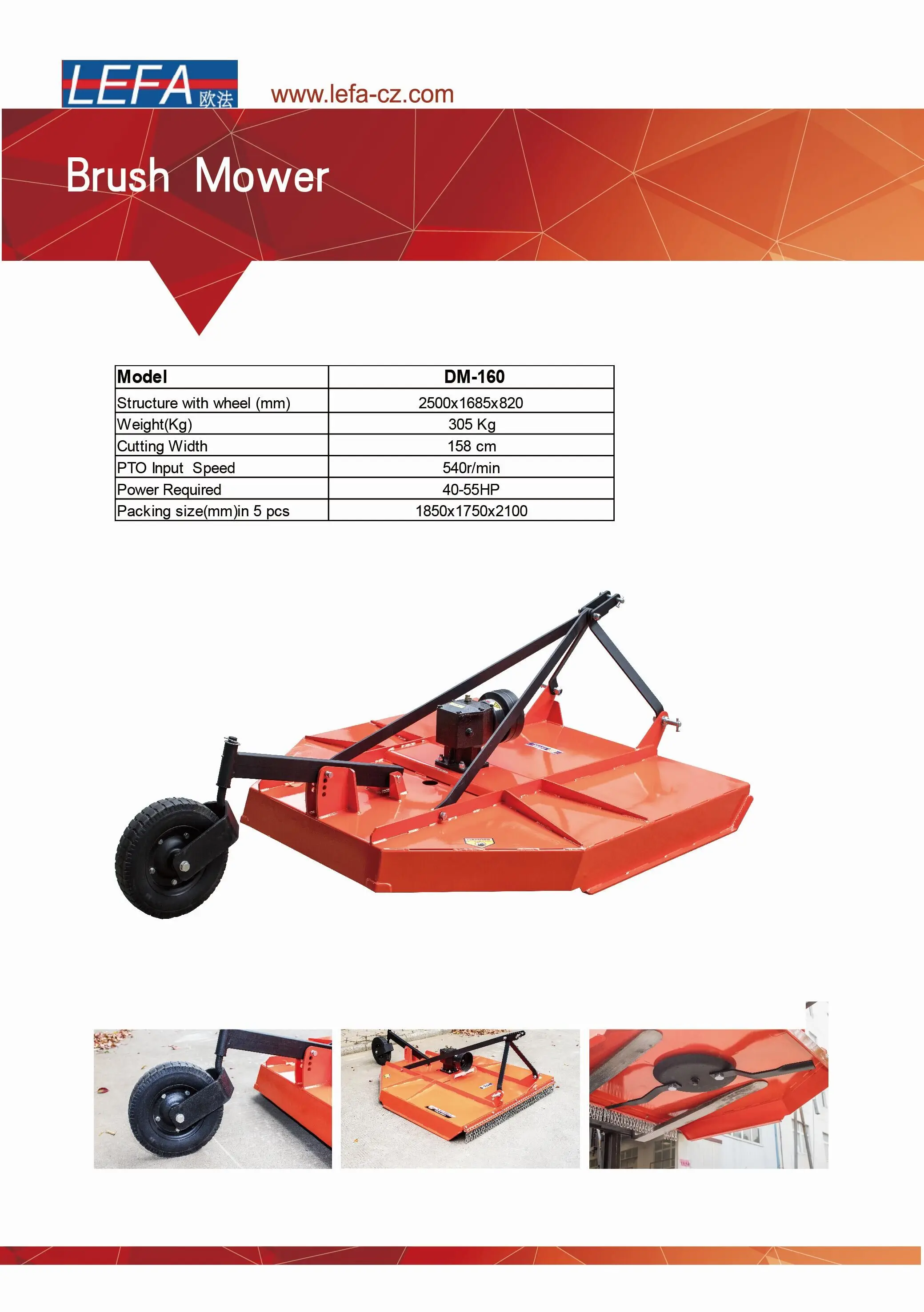 Tractor 3 Point Pto Driven Bush Mower Rotary Grass Slasher - Buy Bush ...