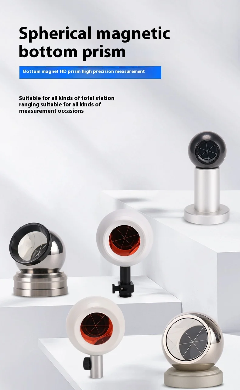 Total Station Accessory Spherical Prism Head for Tunnel Monitoring ...