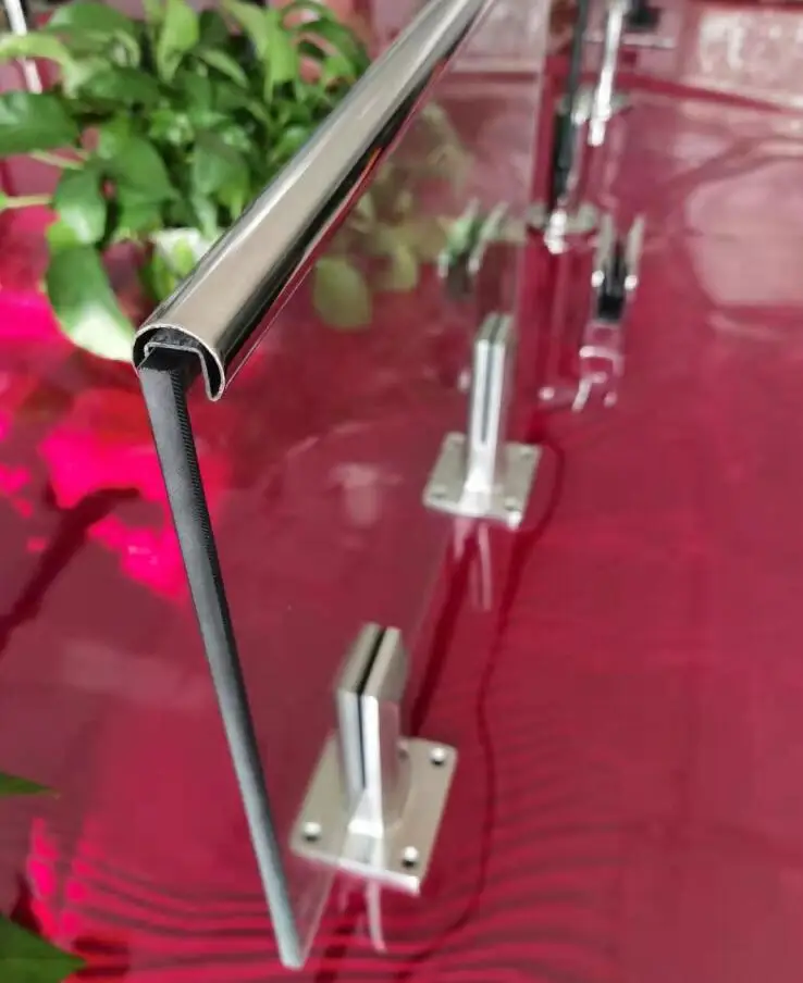 Aleader Staircase Balustrade Frameless Glass Railing Handrail Fitting ...