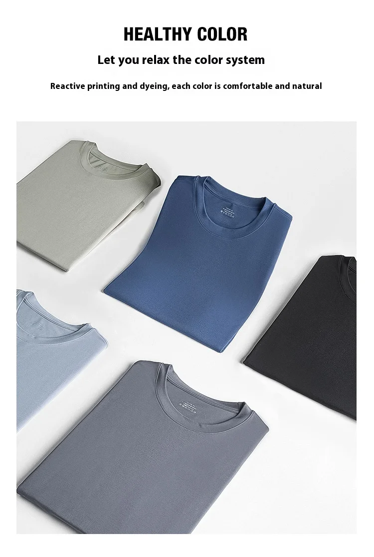 Solid Color Summer Wearable Base Round Neck Stock Top with Blank Design ...