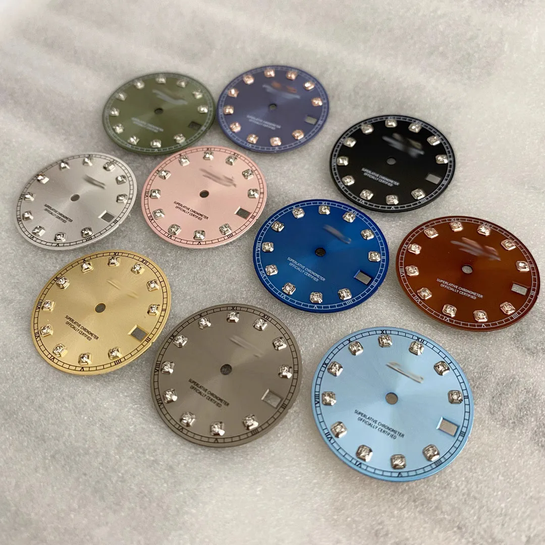 New Diary Dial with 28.5mm Sun Grain Diamond 4R35 Modified Font ...