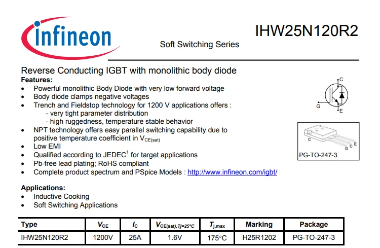 Transistor H25r1202 H20r1203 H15r1203 H30r1353 H30r1602 H20r1353 Igbt ...