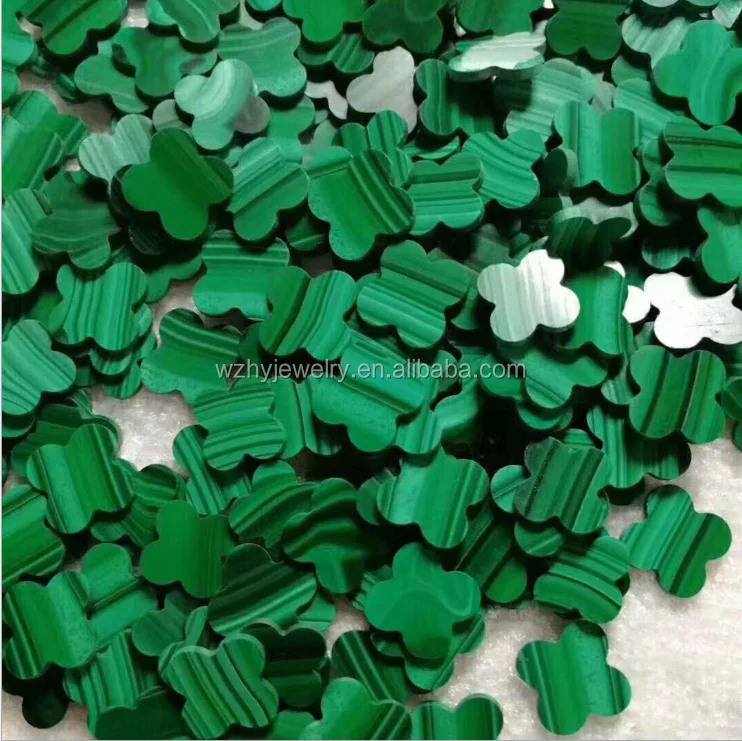 Four Leaf Clover Shape Natural Malachite Gemstone| Alibaba.com