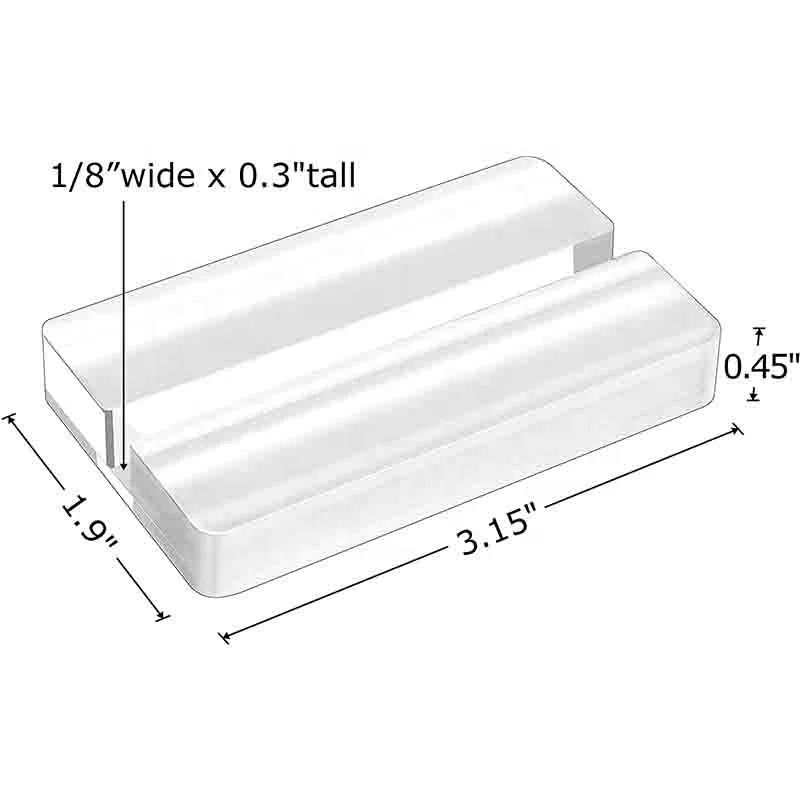 4mm Pmma Acrylic Base Block Model Table Number Card Holder With Slot ...