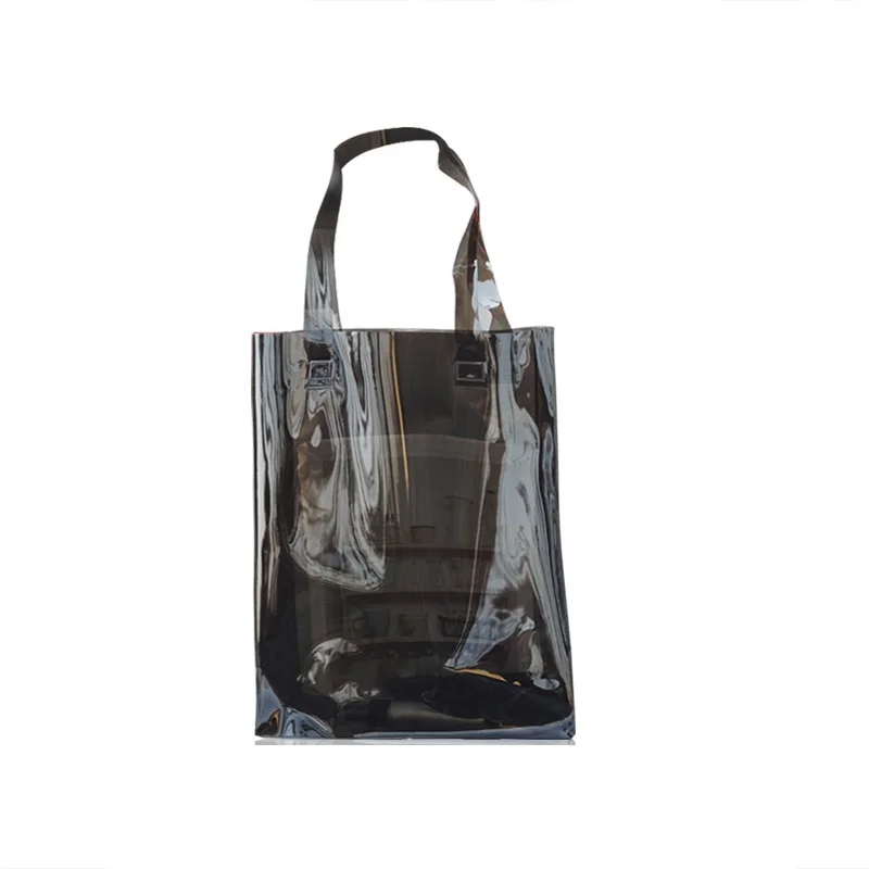 Custom Promotional Transparent Pvc Tote Bag Pvc Plastic Vinyl Shopping ...