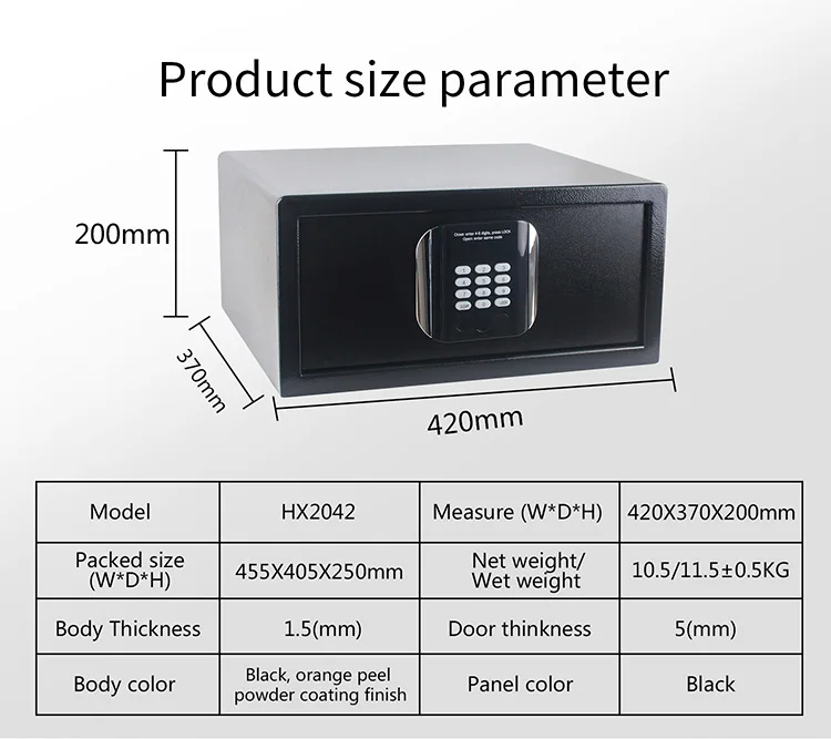 Honeyson Hotel Guest Room Lock - Digital Password Safe Box