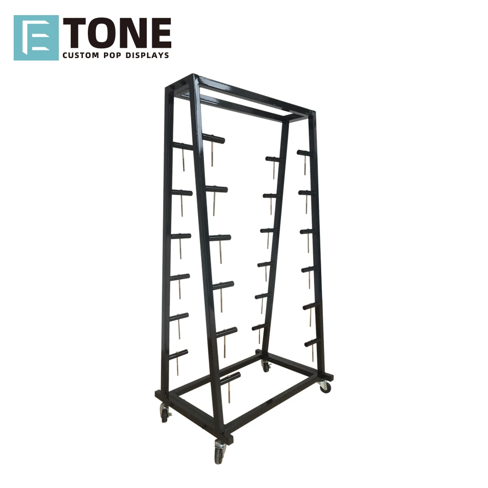 Moveable Customized Metal Fabric Roll Display Storage Rack - Buy Fabric ...