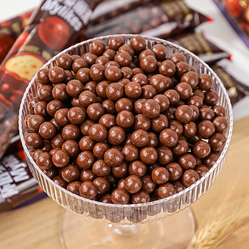 Wholesale Children's Snacks - 18g Merlot Round Crispy Chocolate Beans