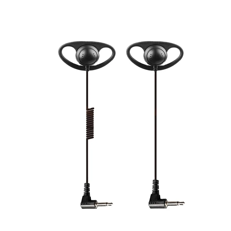 Raytalk D Shape Earpiece Headset Listen Only 3.5mm Single Side Hook ...