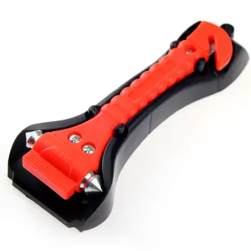 Seat Belt Cutter Window Glass Breaker Car Rescue Red Hammer Safety Hammer Life Saving Escape ...