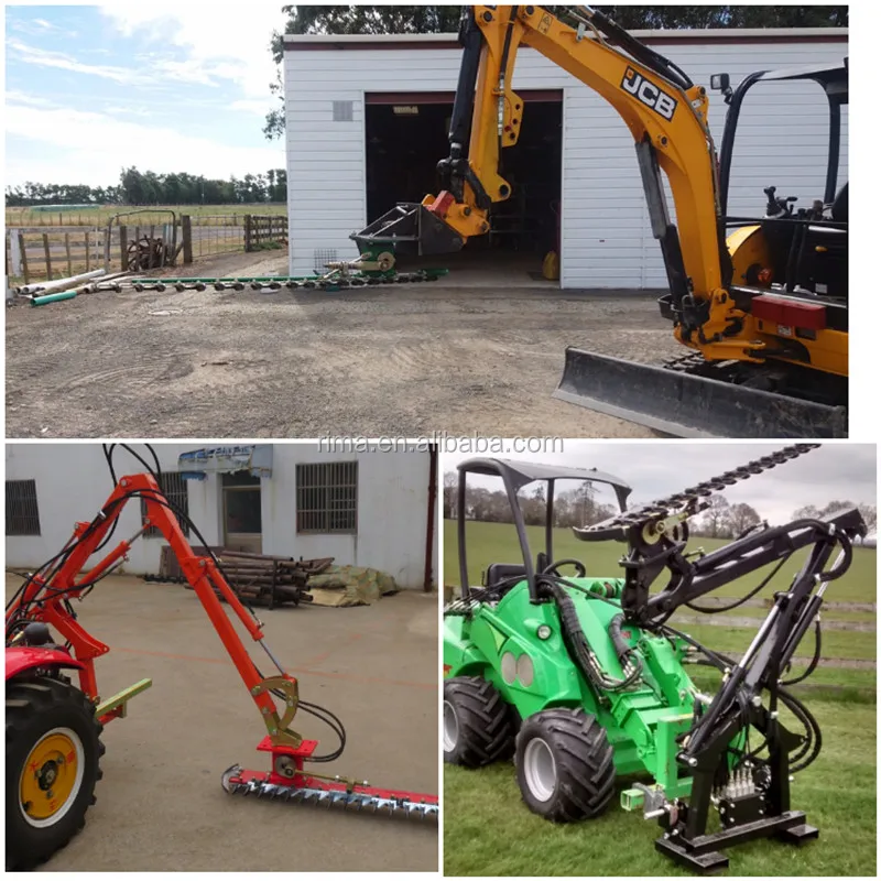 Tractor/loader Hydraulic Boom Hedge Cutter - Efficient Mowing
