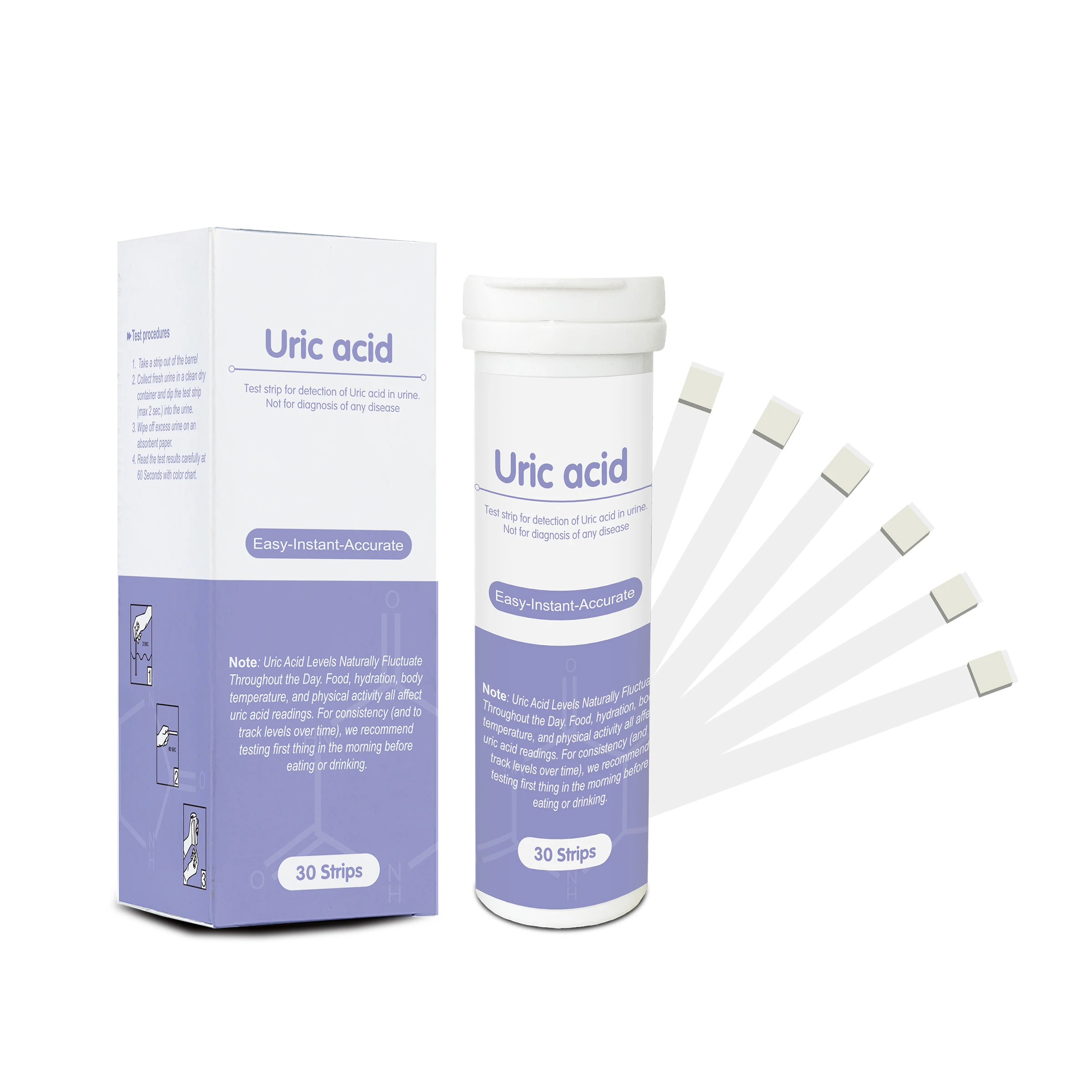Uric Acid Measurement Medical Uric Acid Test Strip Household Precise ...