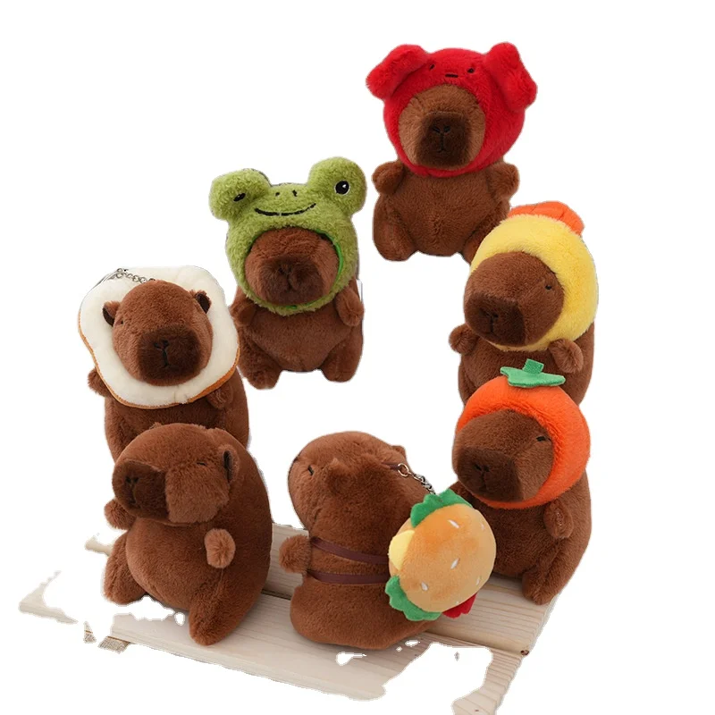 Capybara Plush Keychains - Adorable Stuffed Animal Toys