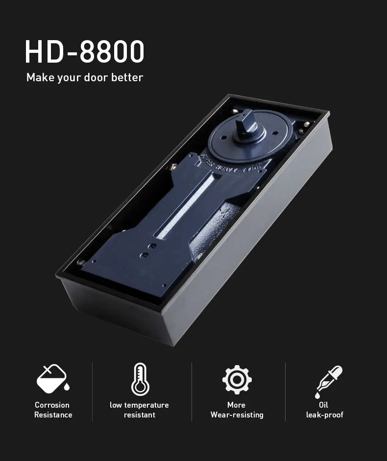 Double Spring 400kg Capacity Weight Heavy Duty Big Wooden Door Floor ...