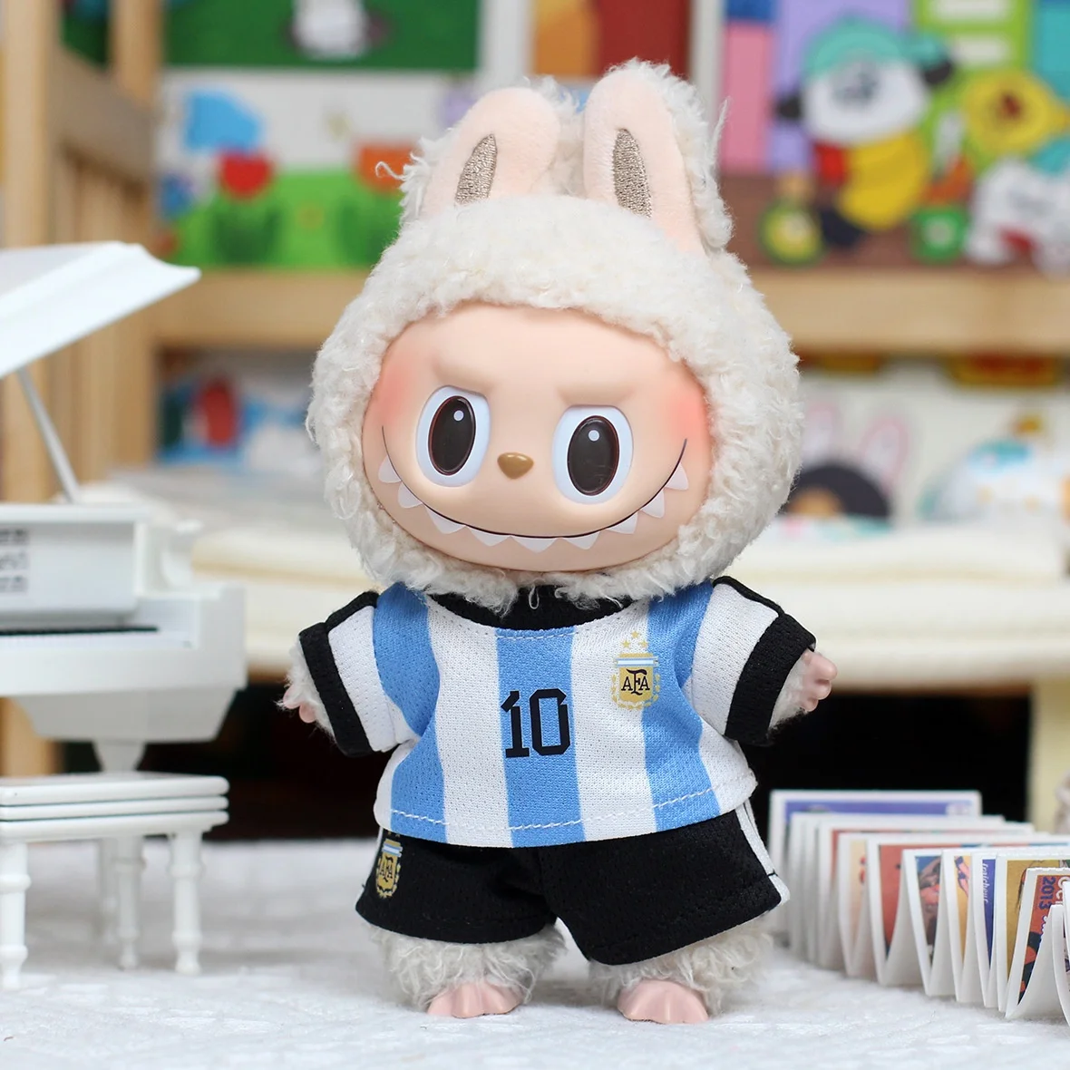 Clothing Only 17cm Labubu Cartoon Toy Doll Clothes 15cm 10cm 20cm ...