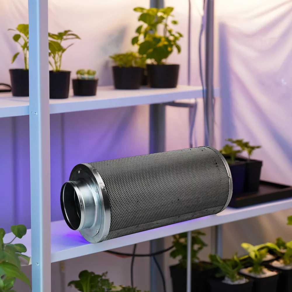 Indoor Planting Ventilation Fan Fittings Agricultural Hydroponic Carbon ...