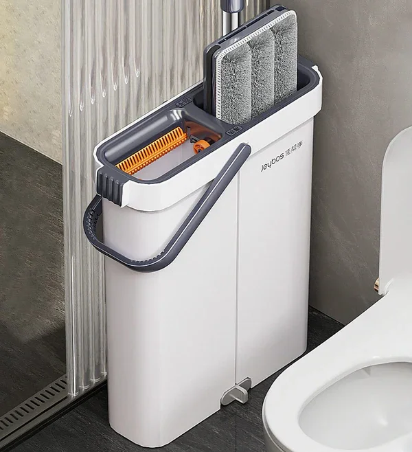 Joybos Mop and Bucket Set with Wringer - Easy Wring Flat Mop System for ...