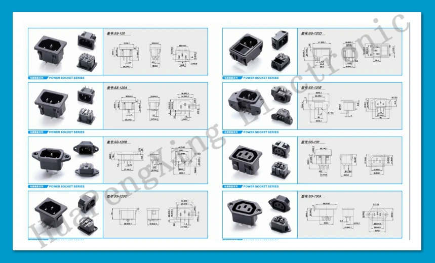 IEC 60320 IEC Re-Wireable Plug C14 Male - 10A 250V AC