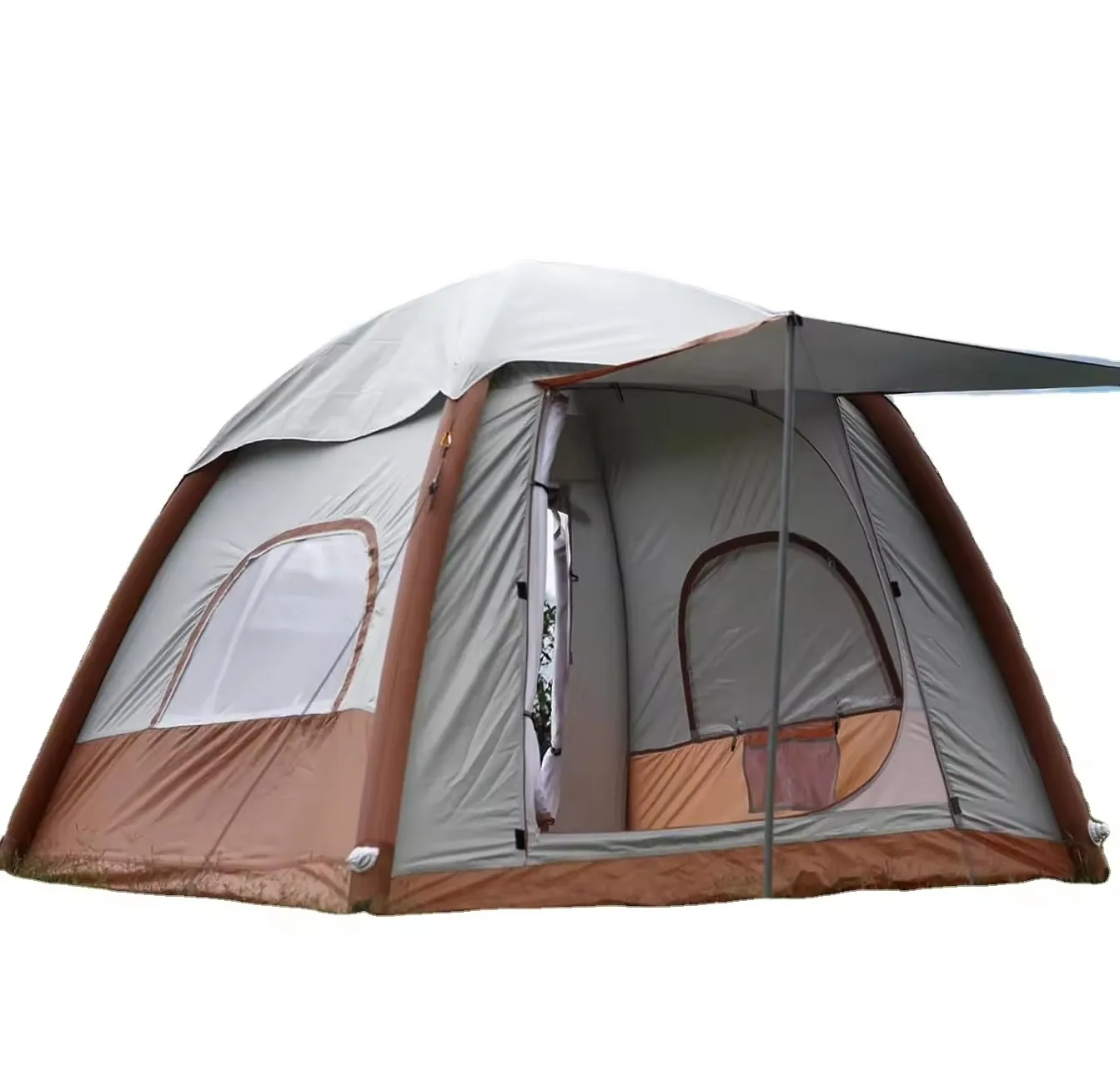 4 Season Glamping Inflatable Camping Tent With 2-4 Persons Waterproof ...