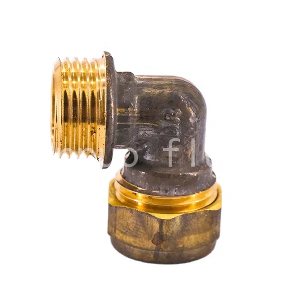 2020 Higher Quality Dzr Brass 15mm Male Elbow Plumbing Brass Compression Fittings For Copper ...