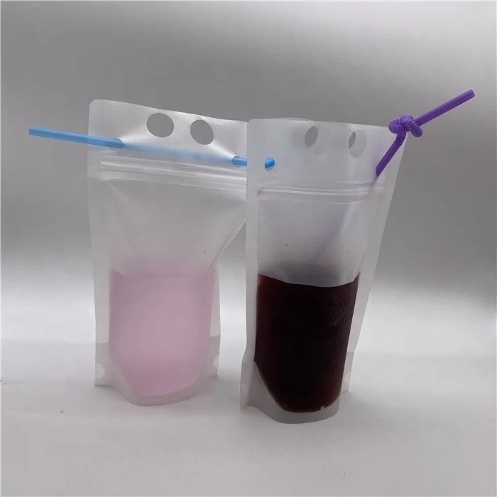 Yurui Factory 500ml Disposable Zipper Resealable Ziplock Juices Drink ...