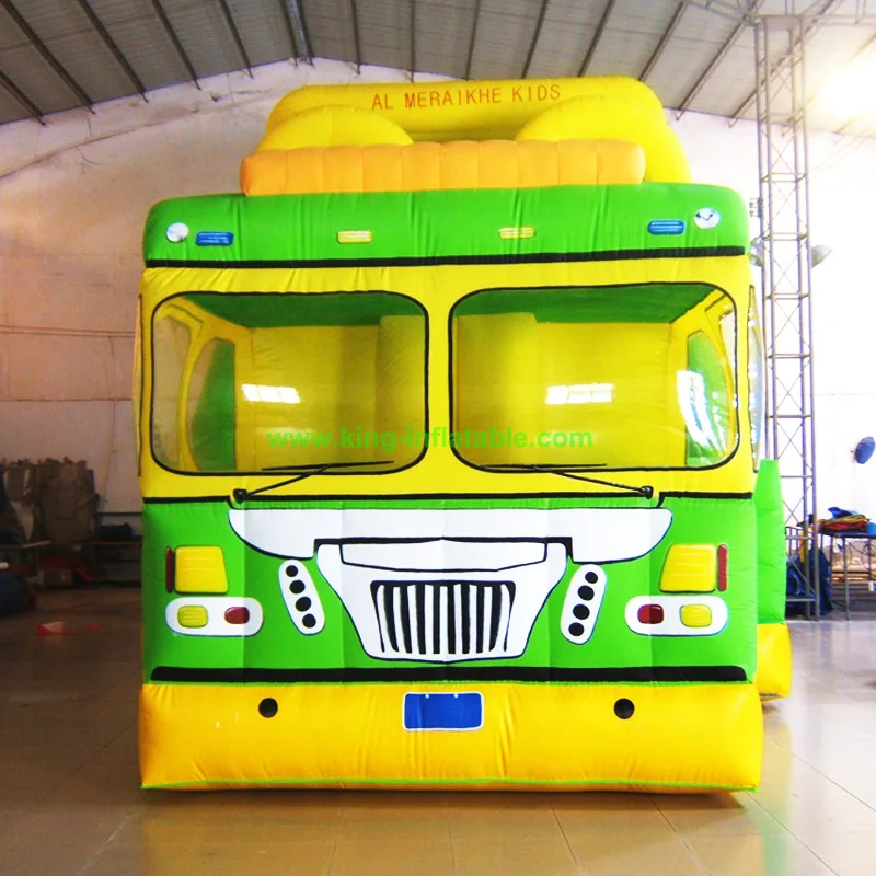 Inflatable Bumper Car House Inflatable Car Bouncy Castle With Slide ...